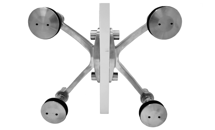 Two Heavy-Duty Double Arm “V-shaped” (Side-Mount) Spiders with Articulating Medium-Duty Tapered ...