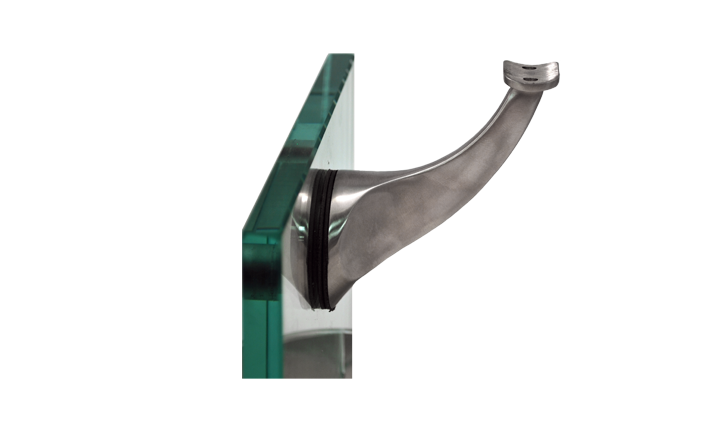 Organic Handrail Bracket (Glass-Mount) - Organic Handrail Bracket ...